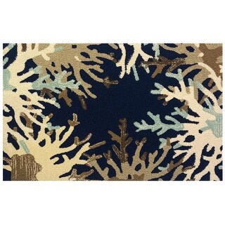 Coral Border Indigo size 24"X36" - Bed Bath & Beyond - 41645999
